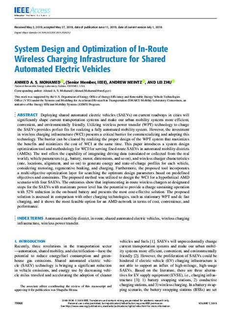 Pdf System Design And Optimization Of In Route Wireless Charging