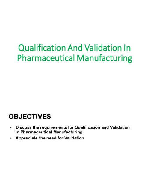 Qualifications And Validation In Pharmaceutical Industry 1662371200