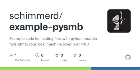 GitHub Schimmerd Example Pysmb Example Code For Loading Files With Python Module Pysmb To