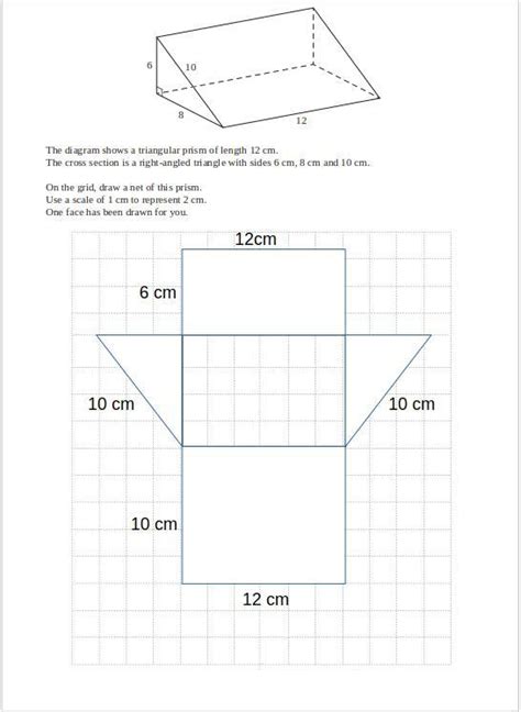 Net Of A Right Angled Triangular Prism
