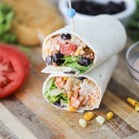Southwest Chicken Wrap Recipe The Carefree Kitchen