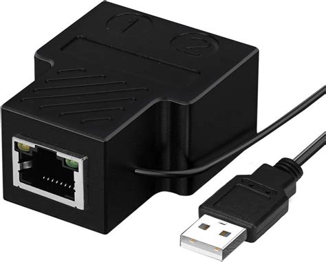 DYCALL RJ Network Splitter Adapter Ethernet Network Switch Female To Female Network