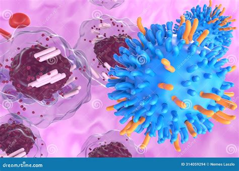 Car T Cell Therapy In Chronic Lymphocytic Leukemia Cll Closeup View