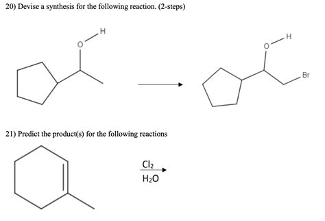 Solved 20 Devise A Synthesis For The Following Reaction