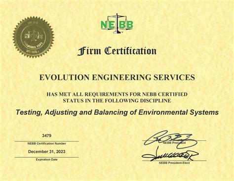 Environmental Engineering Certification