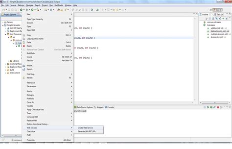 Java Hit Soap Web Service Example Simple Calculator