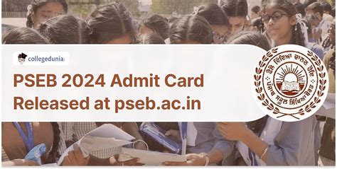 PSEB 2024 Admit Card Released At Pseb Ac In Check Download Link Here