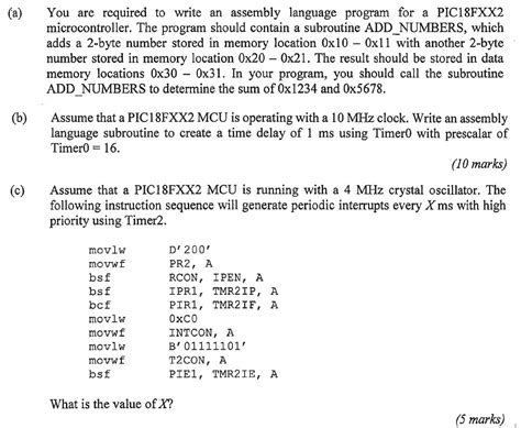 Solved You Are Required To Write An Assembly Language