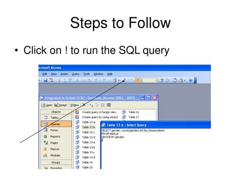 Ppt Guidelines For Extracting Data From Ms Access File Powerpoint