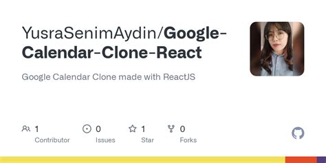 GitHub YusraSenimAydin Google Calendar Clone React Google Calendar