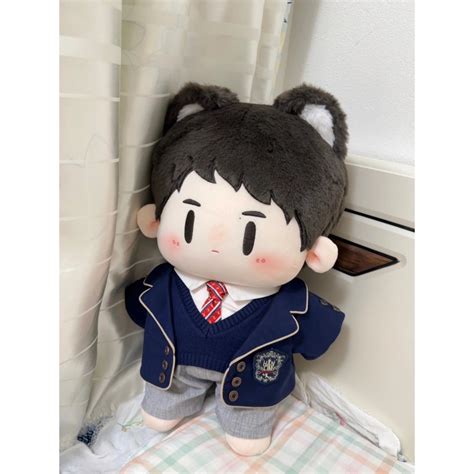 現貨40cm王一博 翰林藝高校服 藍色美妝蛋 迪迦奧特曼 電影熱烈 陳爍 角色周邊 娃衣 40cm 蝦皮購物