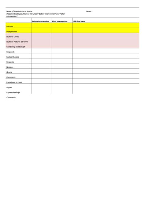 Aac Device Evaluation Form Printable Pdf Download