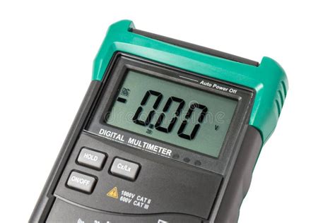Isolated Digital Multimeter Top View Stock Image Image Of Black Measure 54197469