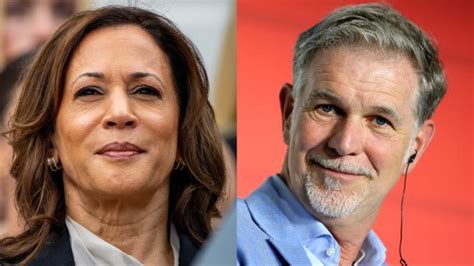 Netflixs Reed Hastings Backs Kamala Harris With 7m Donation Kellye