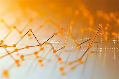 A Detailed Close Up Photograph Showcasing A Linear Arrangement Of Vibrant Orange Dots A Graph