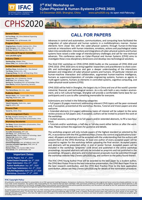 pdf 3rd ifac workshop on cyber physical and human systems cphs 2020