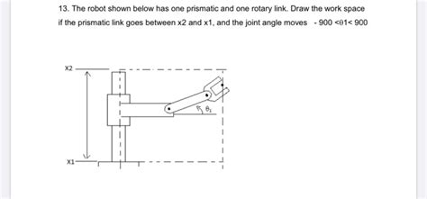 Solved 13 The Robot Shown Below Has One Prismatic And One