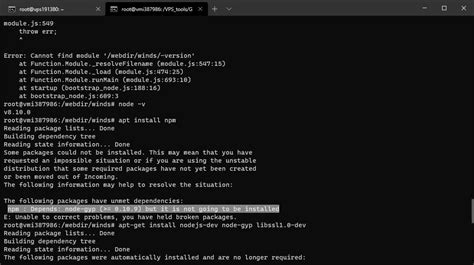 Lỗi Cài Npm Depends Node Gyp 0109 But It Is Not Going To Be