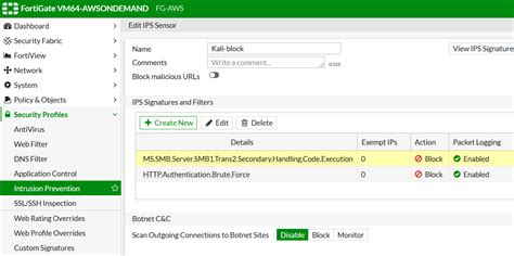 Fortigate How To Verify That Ips Is Actually Working Yuri Slobodyanyuks Blog On It Security