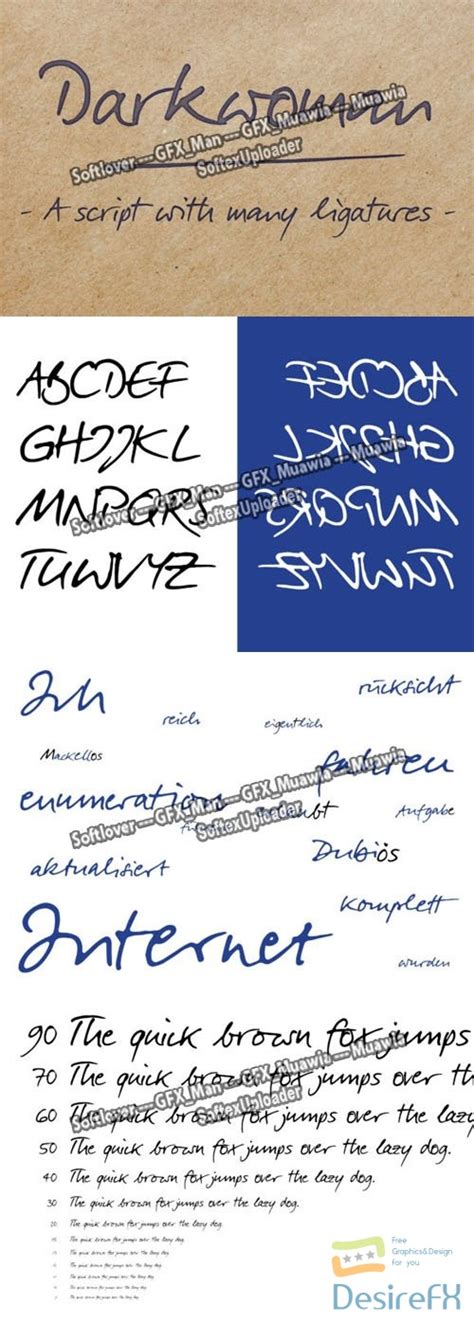 Download Darkwoman Handwriting Script Font DesireFX COM