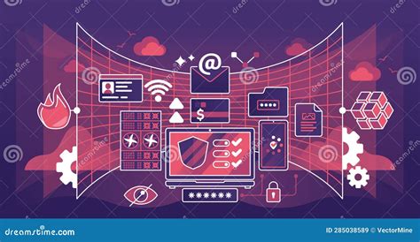 Network Security And Safe Cyberspace Platform With Protection Outline