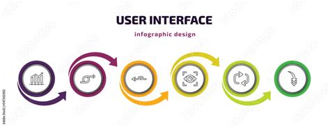 User Interface Infographic Template With Icons And 6 Step Or Option
