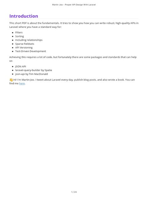 Martin Joo Proper Api Design With Laravel Pdf