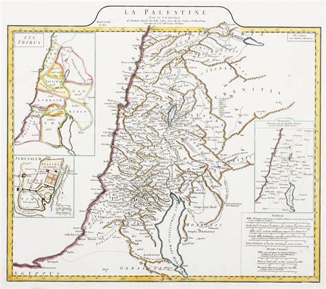 La Palestine Antique Print Map Room