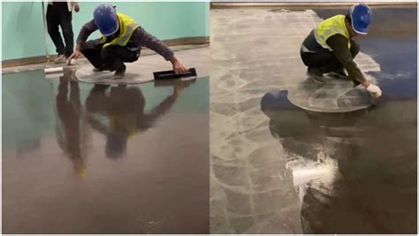 Revamp Of Garage Floor With Perflex Polyaspartic Self Leveling Coating