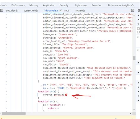 Docusign Js Translation Error Community