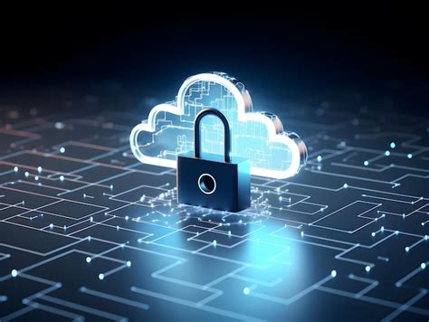 Premium Photo Cloud Data Storage Cloud Computing And Data Security