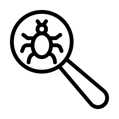 Bug Detector Icon Design 16907792 Vector Art At Vecteezy