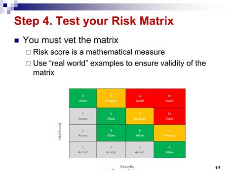 07 Risk Assessment Creating A Risk Matrix Pdf