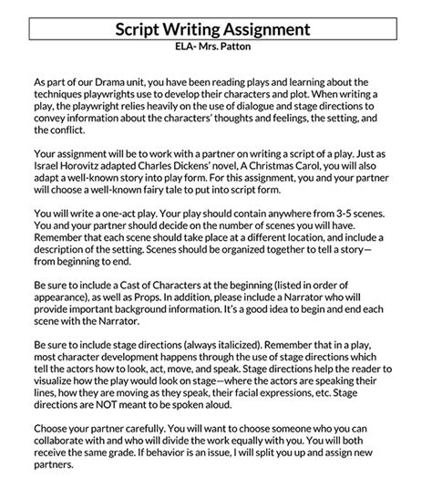 37 Easy Screenplay And Script Writing Templates Guide And Tips