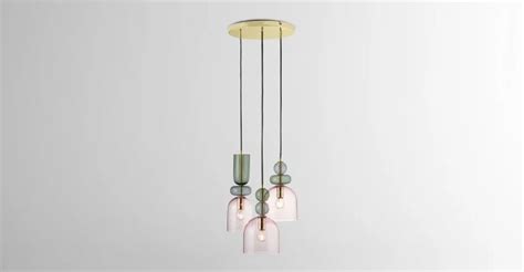 Whitney Cluster Pendant Lamp Green Multi Ceiling Lights