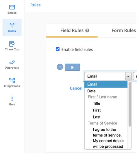 Help Showhide Form Fields With Rules 123formbuilder