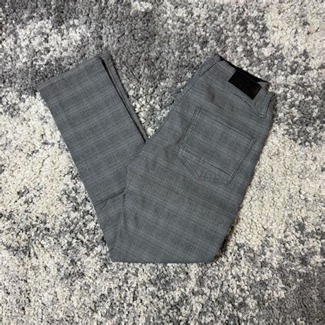 Fried Denim Jeans Fried Denim Black White Checkered Pattern Skinny