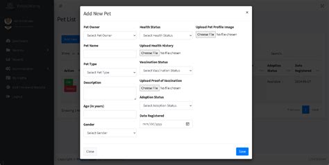 Pet Adoption System Source Code