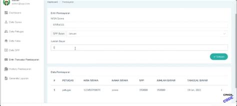 Source Code Aplikasi Pembayaran Spp Berbasis Website Framework Lavarel Php Id Blog