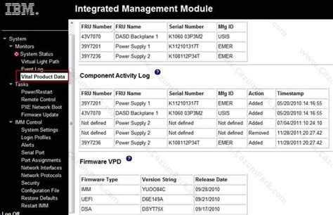 Ibm Ibm Integrated Management Module Imm Configration