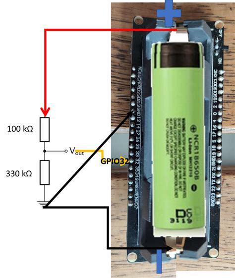 Onboard Battery Level Of This Esp32 Voltage Divider Battery Level Esphome Home Assistant