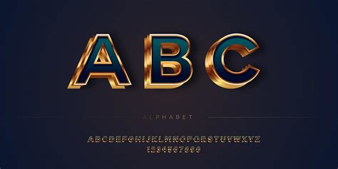 Luxurious Alphabet Set Vector Art Icons And Graphics For Free Download