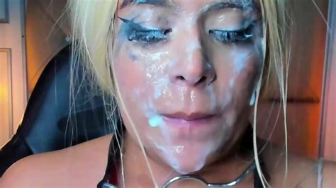 Blond Cumslut Sloppy Face Spit Play Tongue Eporner