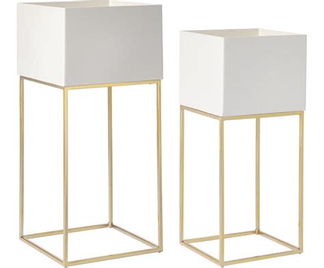Übertopf Set Palesa Aus Metall 2 Tlg Westwing