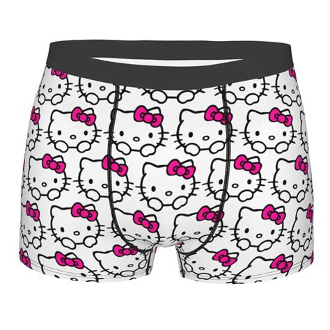 Hello Kitty Sanrio Underwear Men Printed Custom Kitty White Cartoon