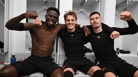 Odegaard Proud Of Saka Martinelli And Recent Wins Quotes News