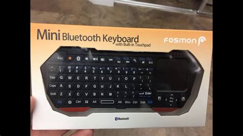 Fosmon Mini Bluetooth Keyboard Qwerty Keypad Wireless Portable Lightweight With Built In