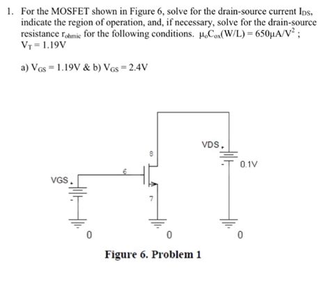 Solved L For The MOSFET Shown In Figure Solve For The Chegg