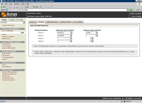 Array Networks Spx Integration Swivel Knowledgebase