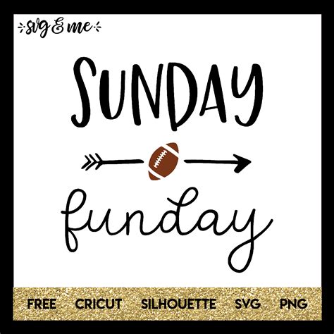 Football Sunday Funday Svg And Me
